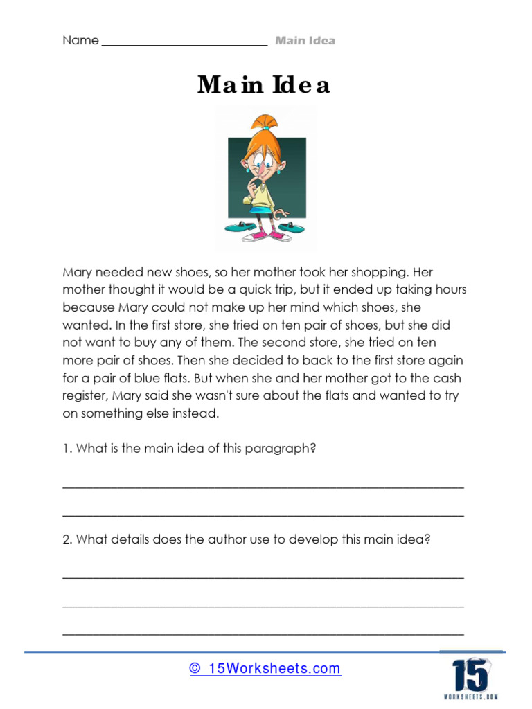 Main Idea Mary Short Story | PDF