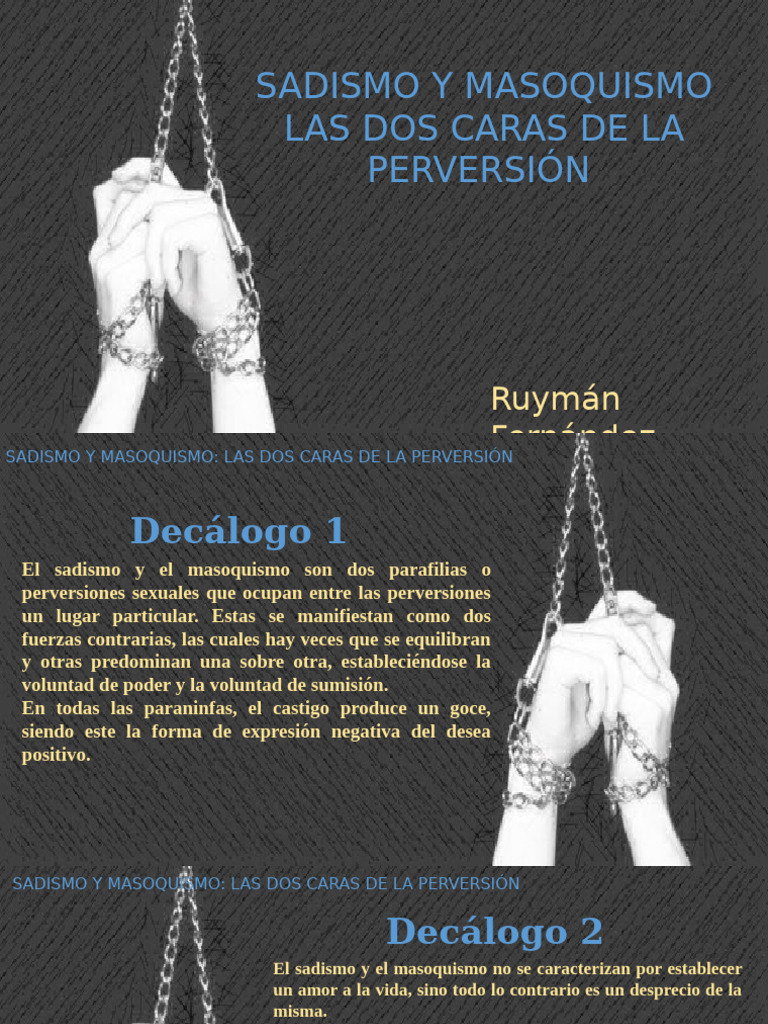 Sadismo y Masoquismo | PDF | Sadomasoquismo | Sicología