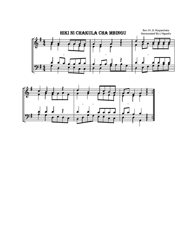 e405d Hiki Ni Chakula Cha Mbingu | PDF