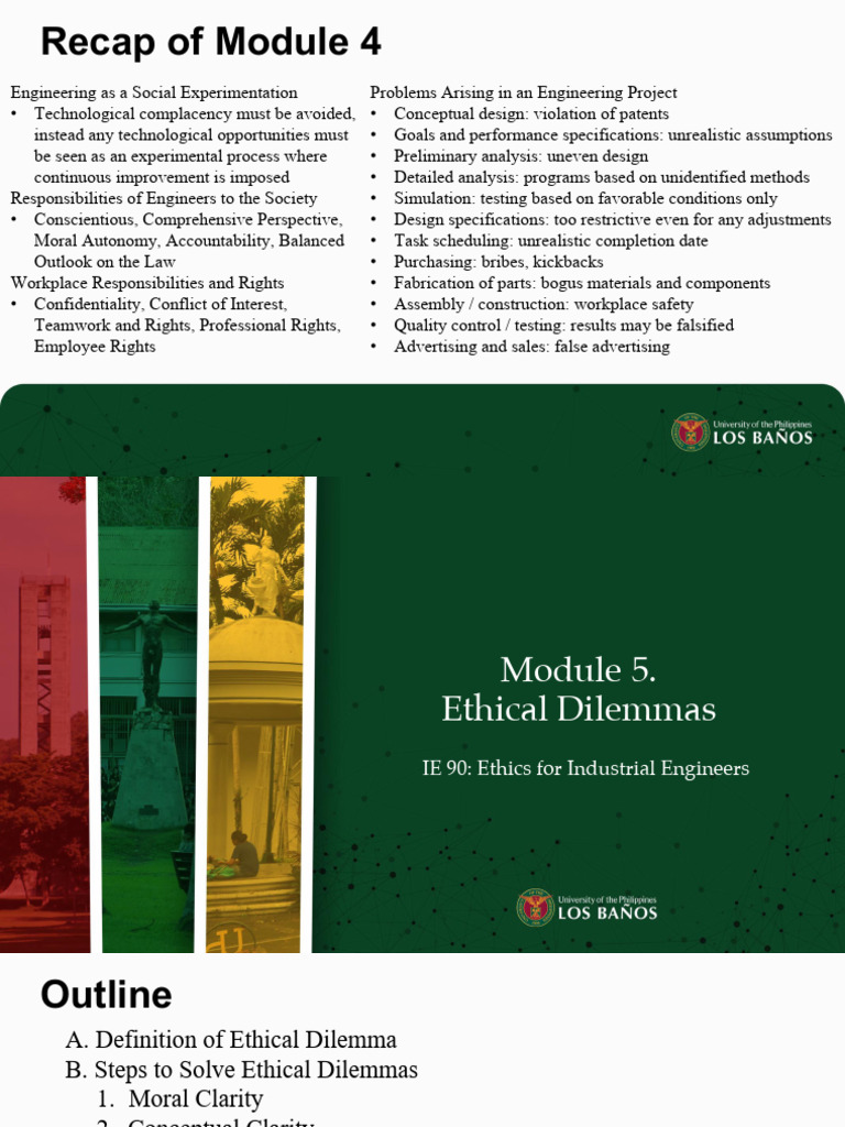 IE 90 - Module 5 - Ethical Dilemmas | PDF | Morality | Reason
