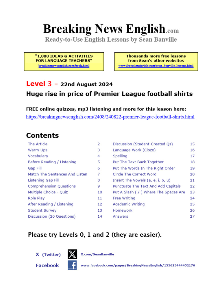 Premier League Football Shirts | PDF | Association Football | Premier ...