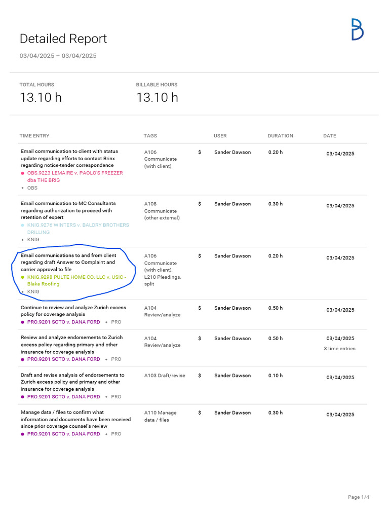 Toggl Track Detailed Report 2025-03-04 2025-03-04 | PDF