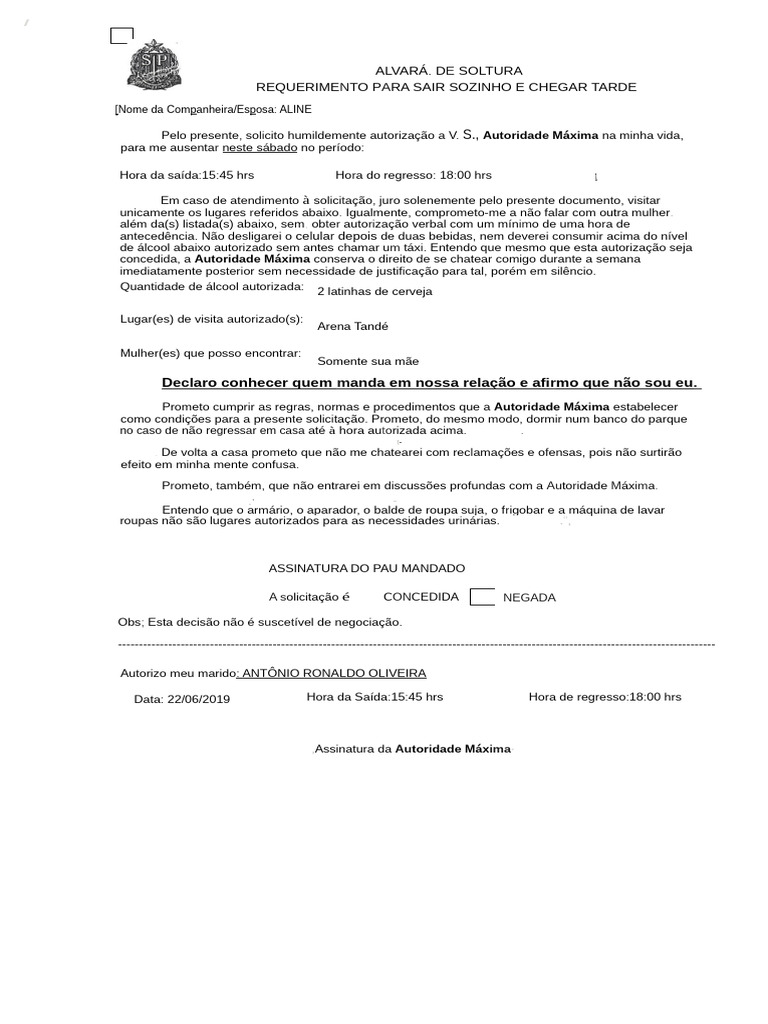 Alvará de Soltura: Regras e Condições | PDF