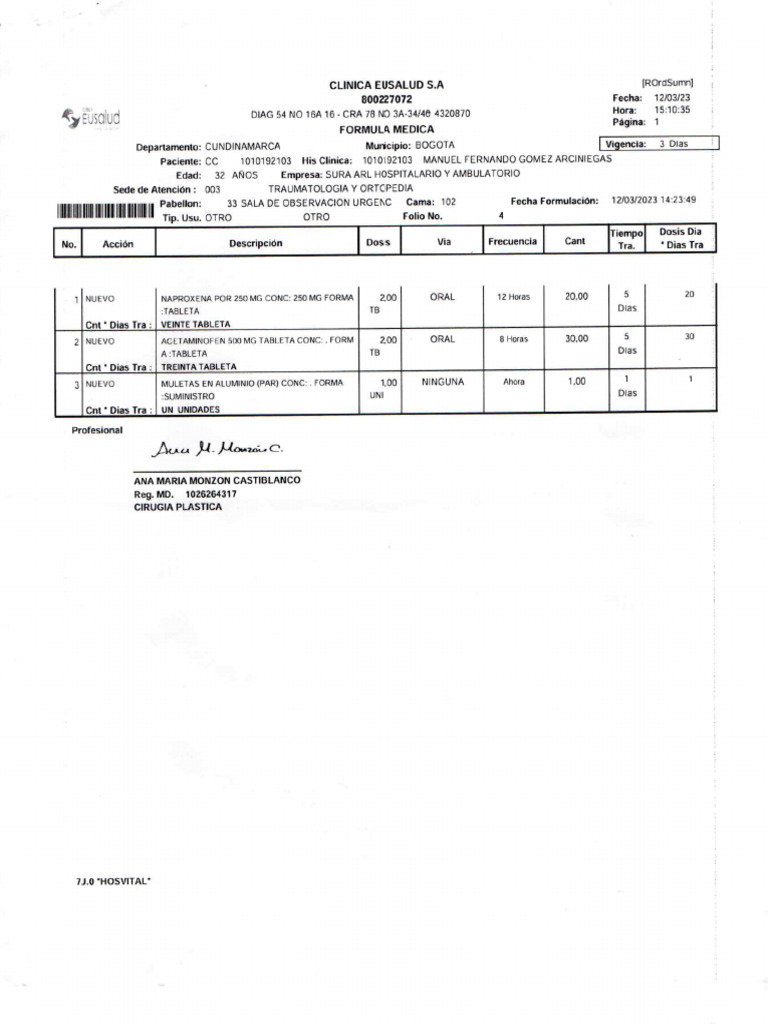 documentos EUSALUD | PDF