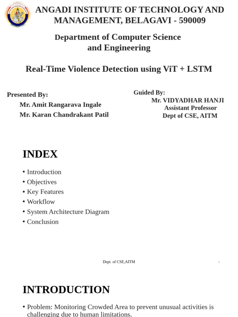 Suspicious-Human - Activity - Recognition Final | PDF | Computer Vision ...