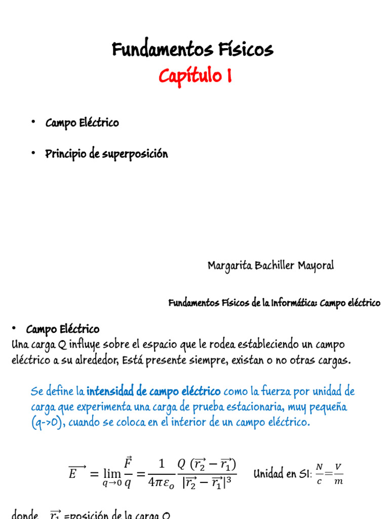 Campo Electrico | PDF | Campo eléctrico | Vector Euclidiano