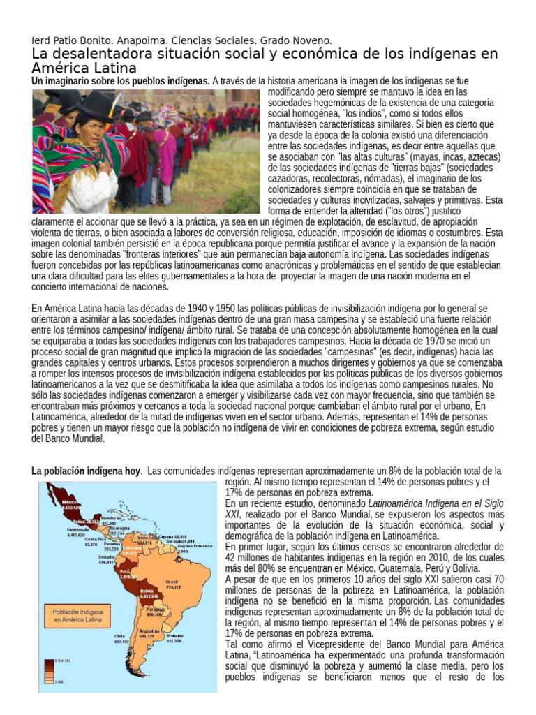 Desafíos de los pueblos indígenas en LATAM | PDF | America latina | Pobreza