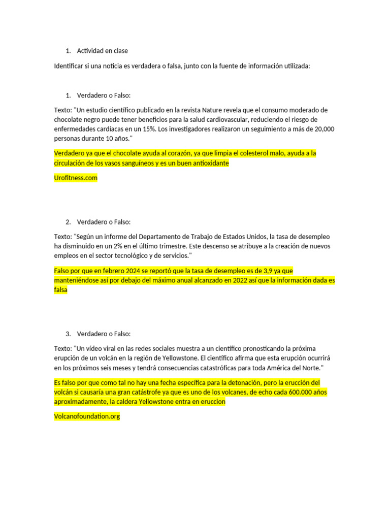 Actividad en Clase Terminada | PDF | Volcán