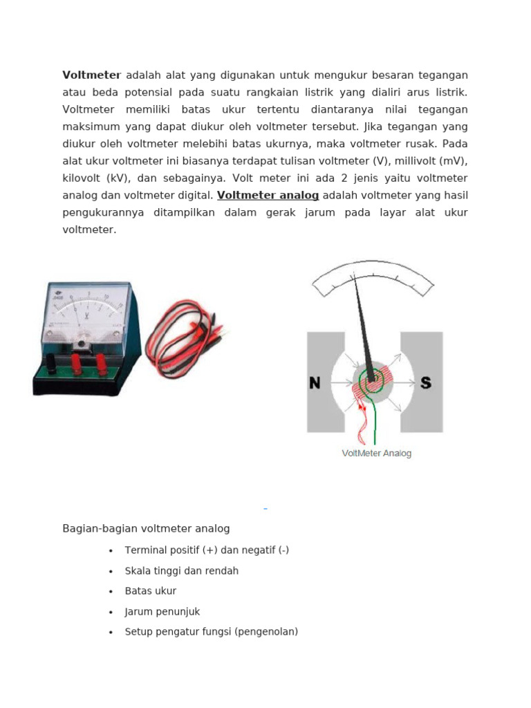 Voltmeter Ac Analog | PDF