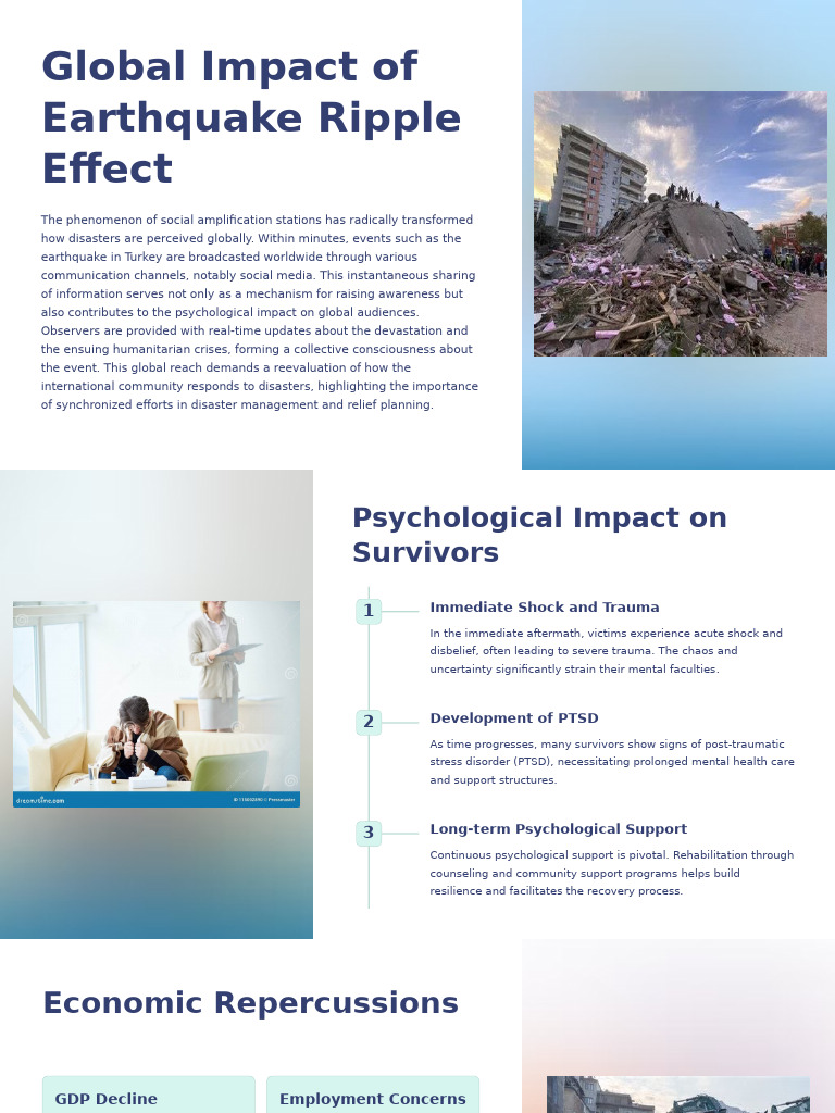 Global Effects of Earthquake Media Impact | PDF | Psychological Trauma ...