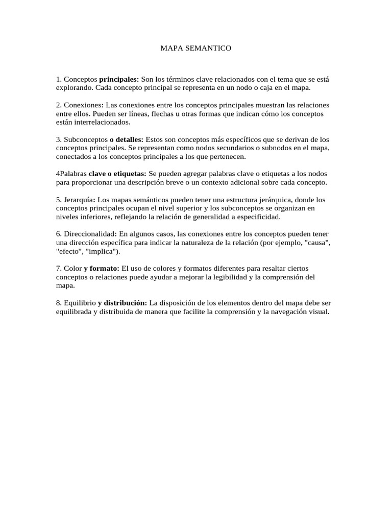 Mapa Semantico | PDF
