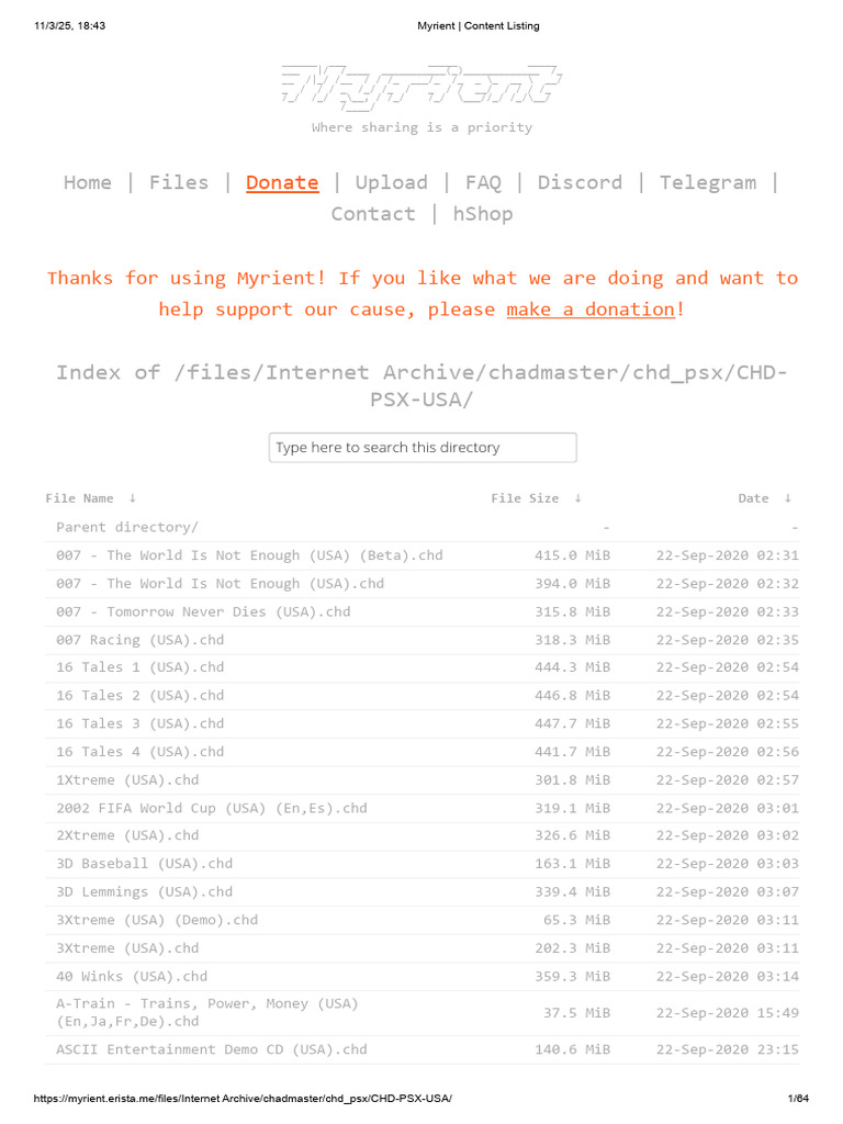 Myrient - Content Listing 4 | PDF