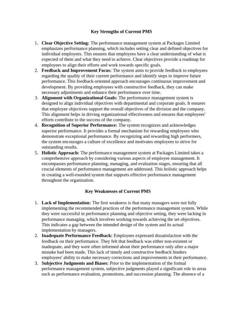 PMS at Packages Presentation | PDF | Goal | Motivation