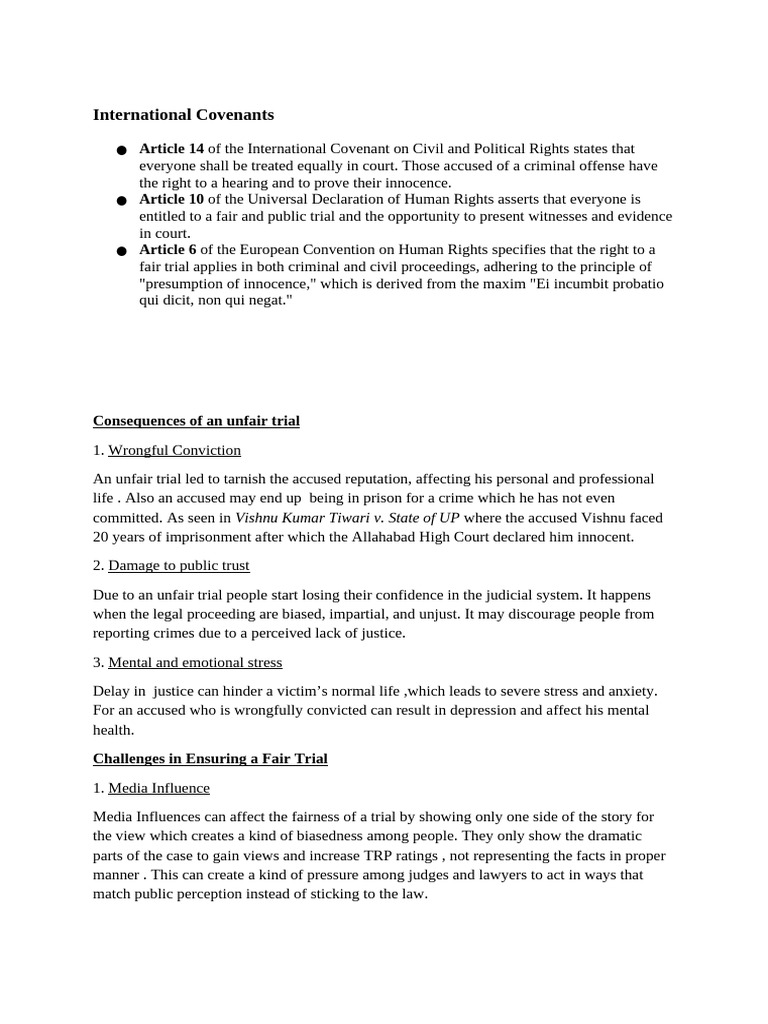 Fair Trial Ai Detector 2 | PDF | Right To A Fair Trial | Trials
