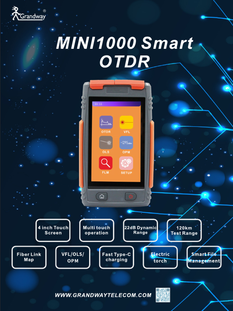 Grandway Smart OTDR MINI1000 Datasheet A | PDF