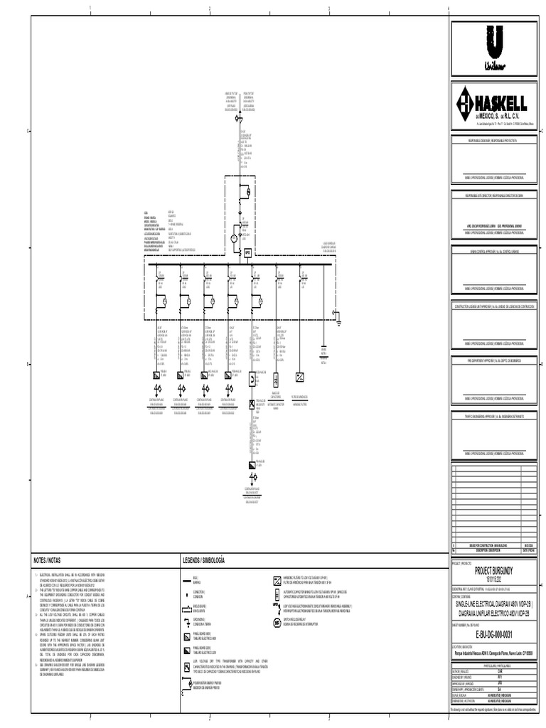 E-BU-DG-000-0031 SINGLE LINE ELECTRICAL DIAGRAM 480V MDP-2B Rev0 | PDF ...