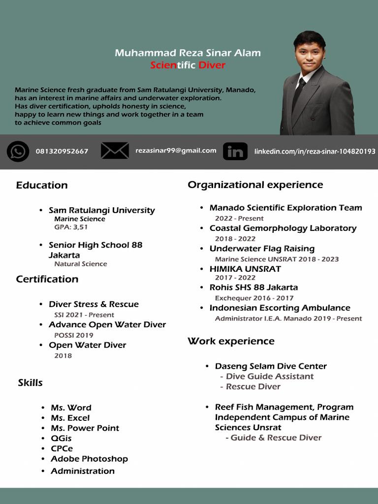 M. Reza Sinar A. CV | PDF