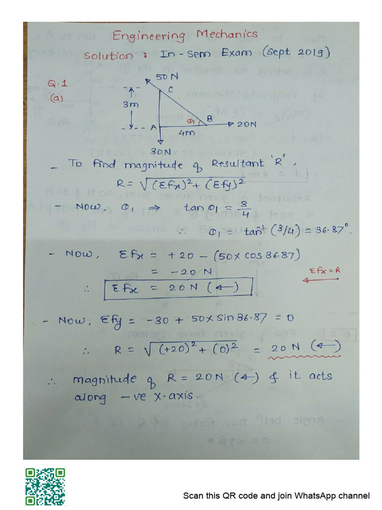 EM Insem Sept 19 Solution | PDF