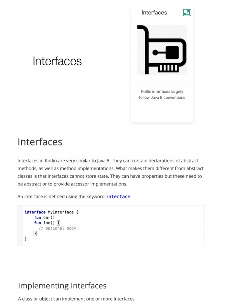 Interfaces | PDF