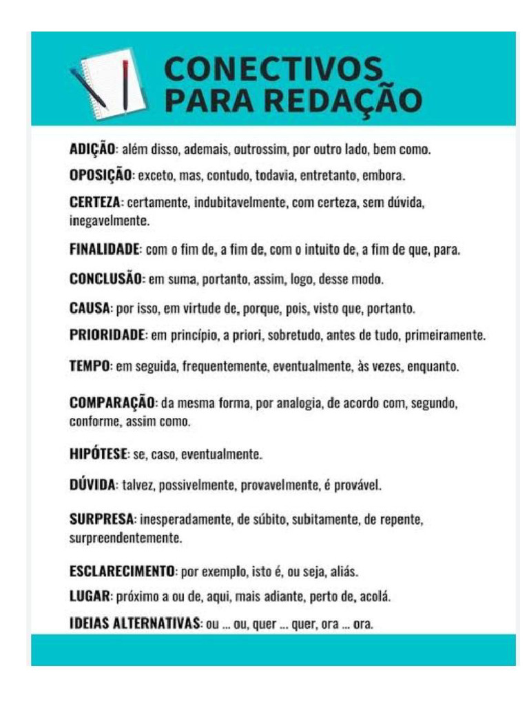 Conectivos Redação Pdf