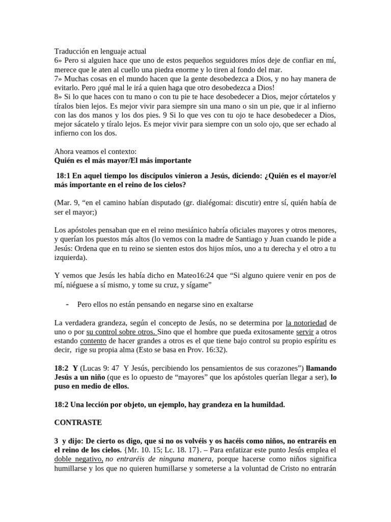 Quién es el más importante | PDF | Jesús | Creencia religiosa y doctrina