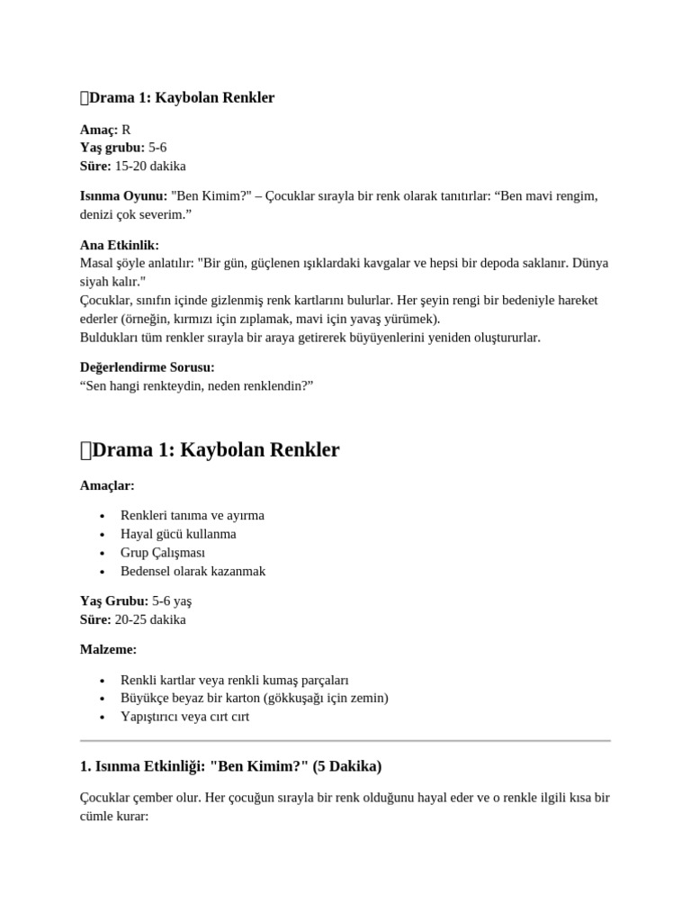 Kaybolan Renkler | PDF