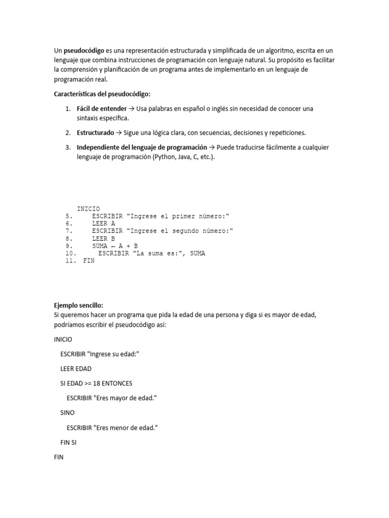 ALGORITMO | PDF | Programación de computadoras | Algoritmos