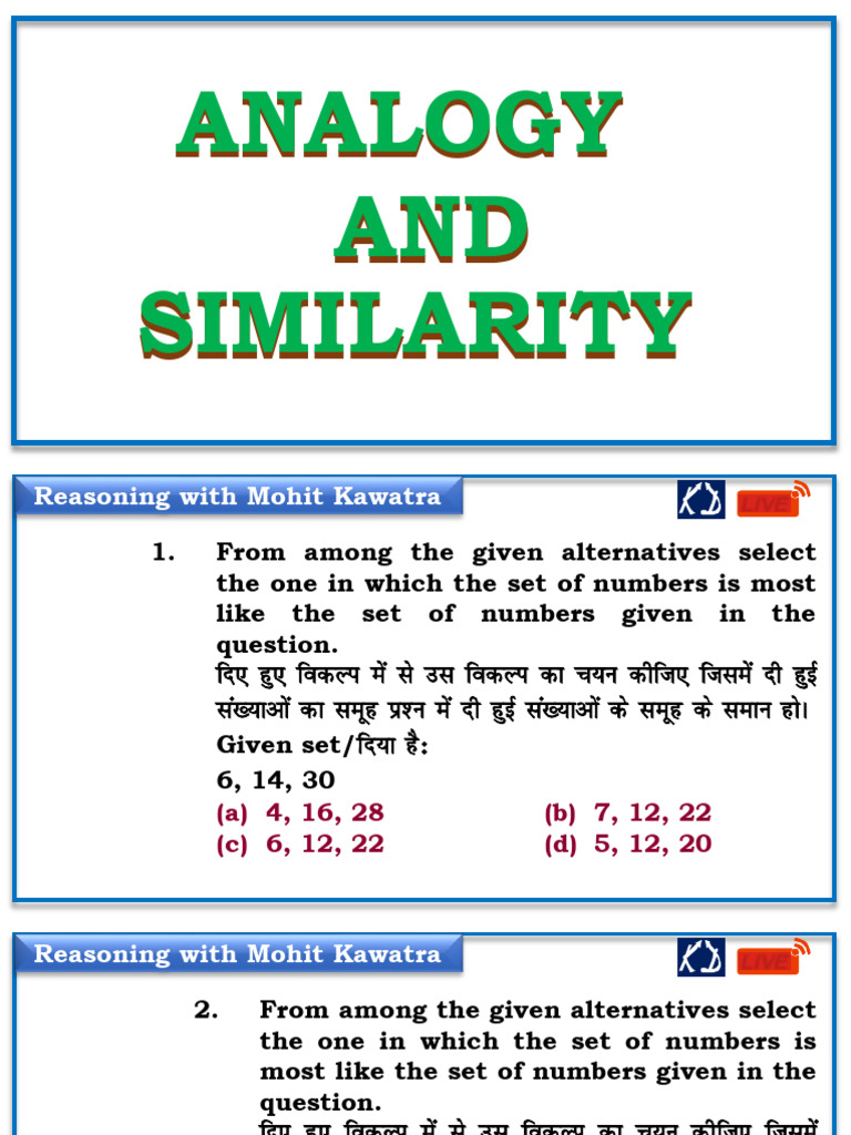 Analogy and Similarity 20210521120511 | PDF