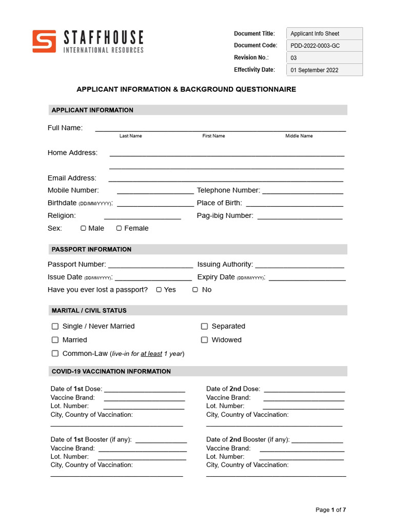 (TEMPLATE) PDD-2022-0003-GC - Updated Applicant Info Sheet - GCC (March ...