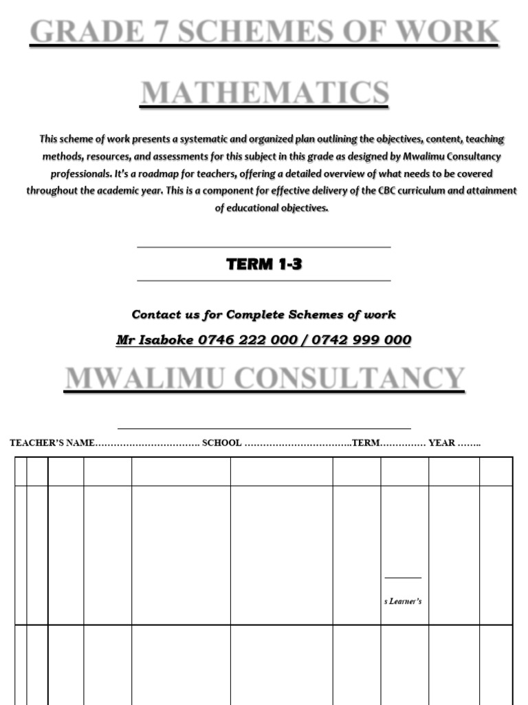 Grade 7 Math Sow T1-T3 SP | PDF | Arithmetic | Elementary Mathematics