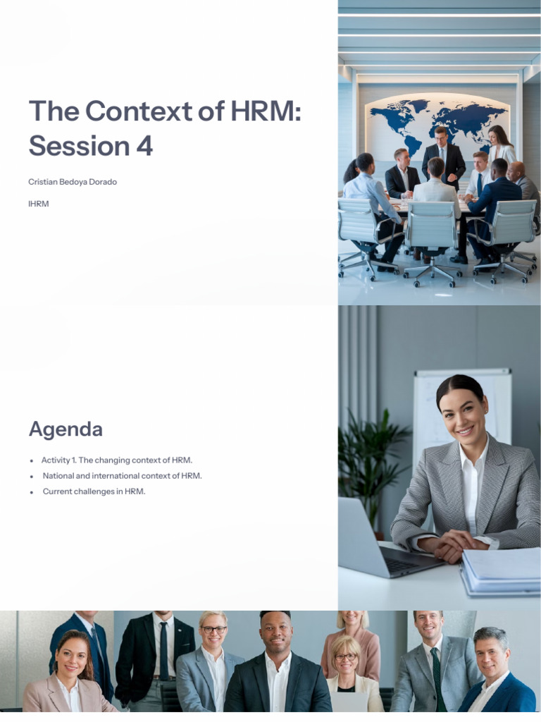 Global HRM Context and Challenges | PDF | Human Resource Management ...