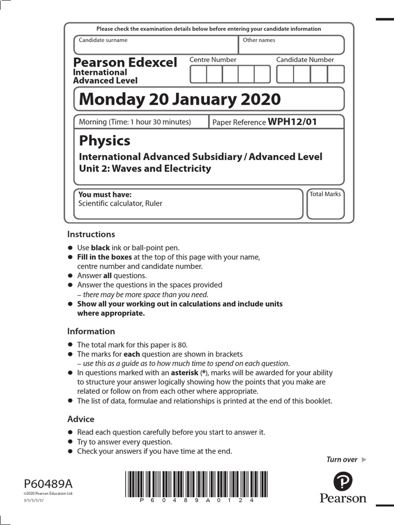AS Physics-Unit 2 | PDF | Waves | Diffraction