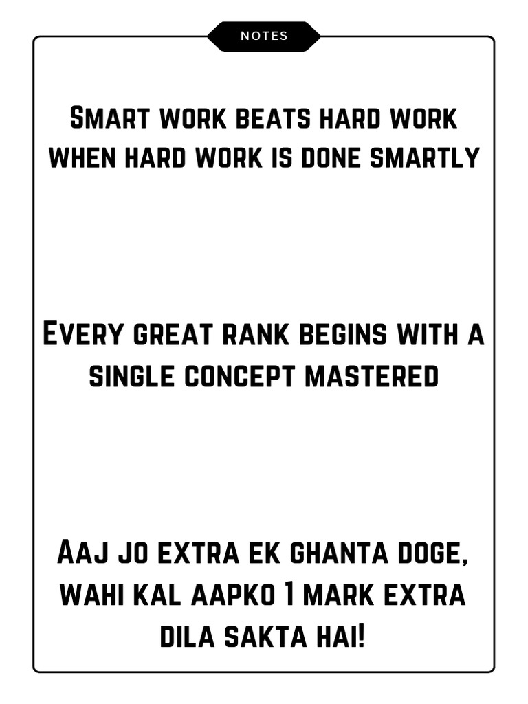 Smart Work Beats Hard Work When Hard Work Is Done Smartly | PDF