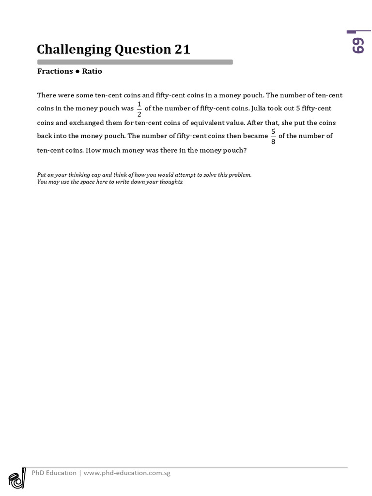 P6 Maths Exceptionally Challenging Sample File | PDF | Area | Money