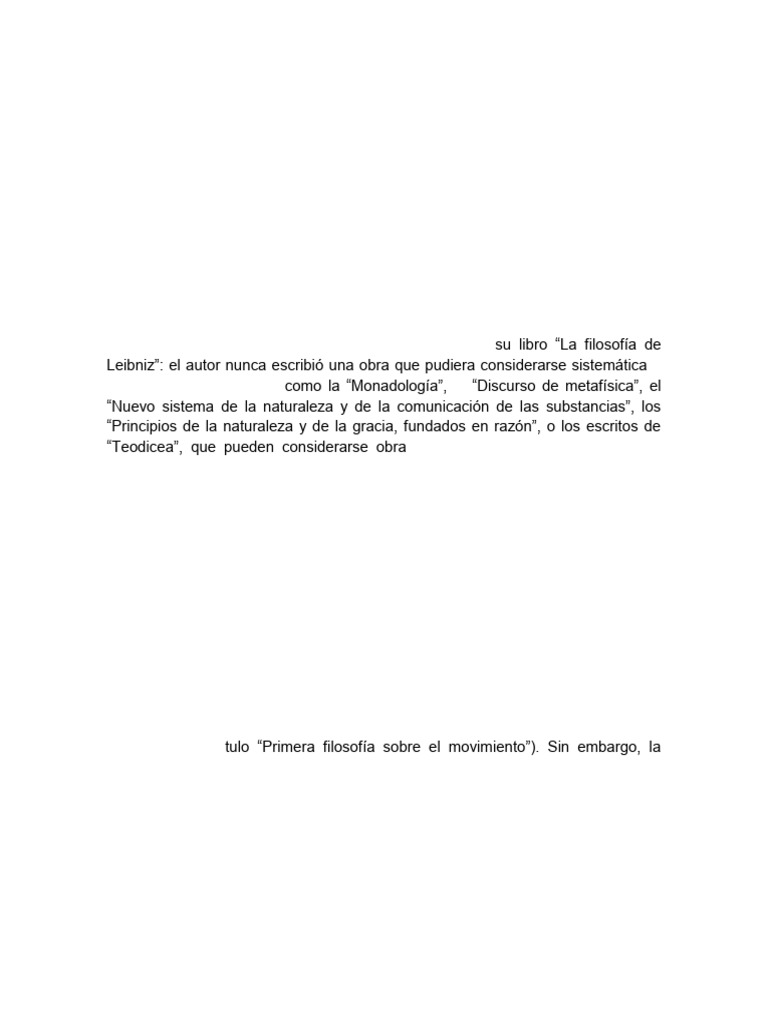 La Dinámica de Leibniz y Su Crítica Al Mecanicismo Cartesiano y ...