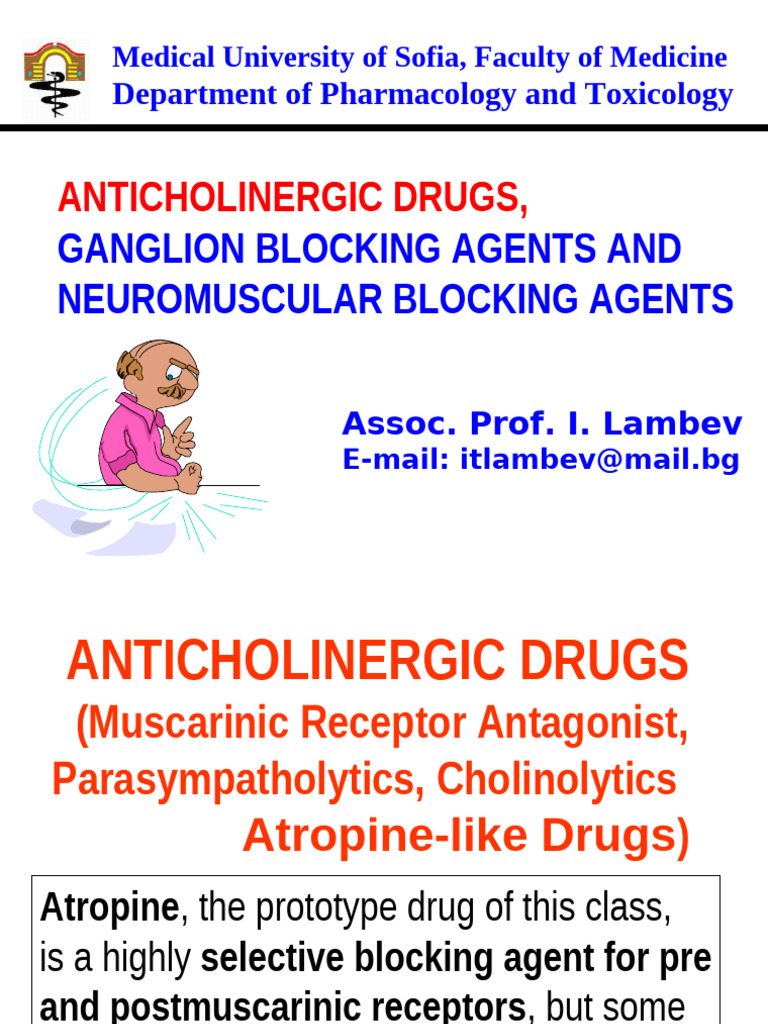 Anticholinergic Drugs 2 | PDF | Drugs Acting On The Nervous System