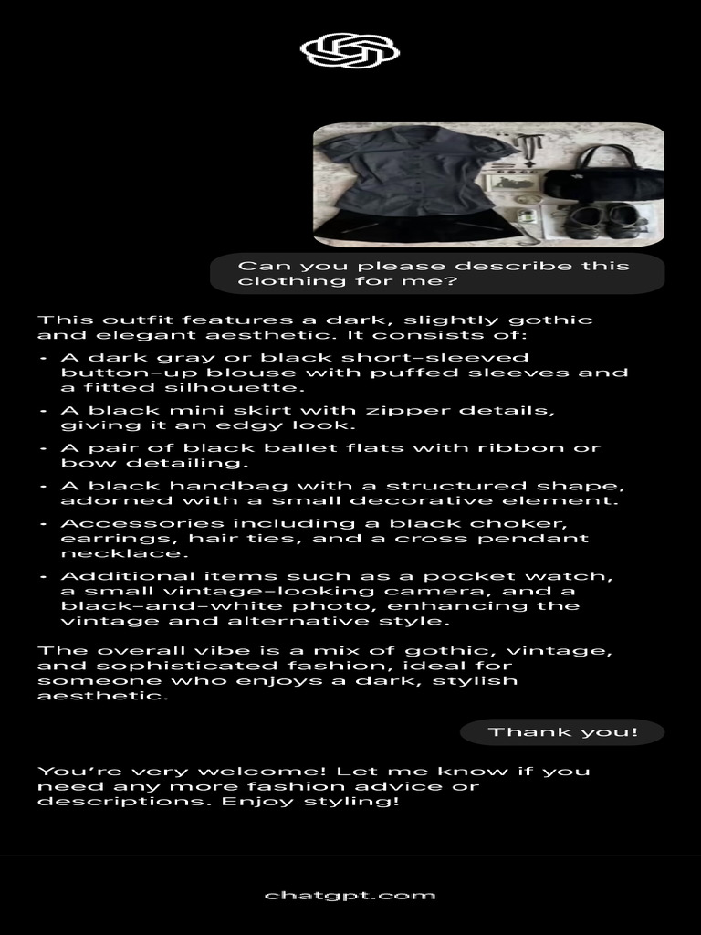 Clothing Description Request | PDF