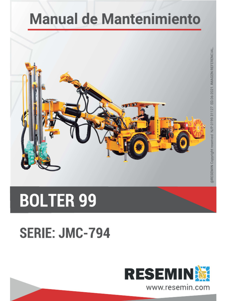 Manual de Mantenimiento Bolter 99 | PDF