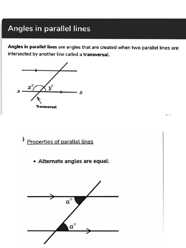 Angle Properties | PDF