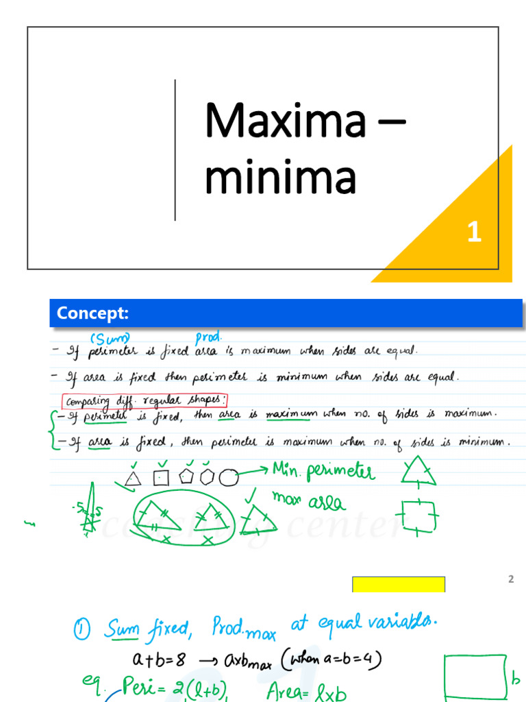 Maxima Minima | PDF