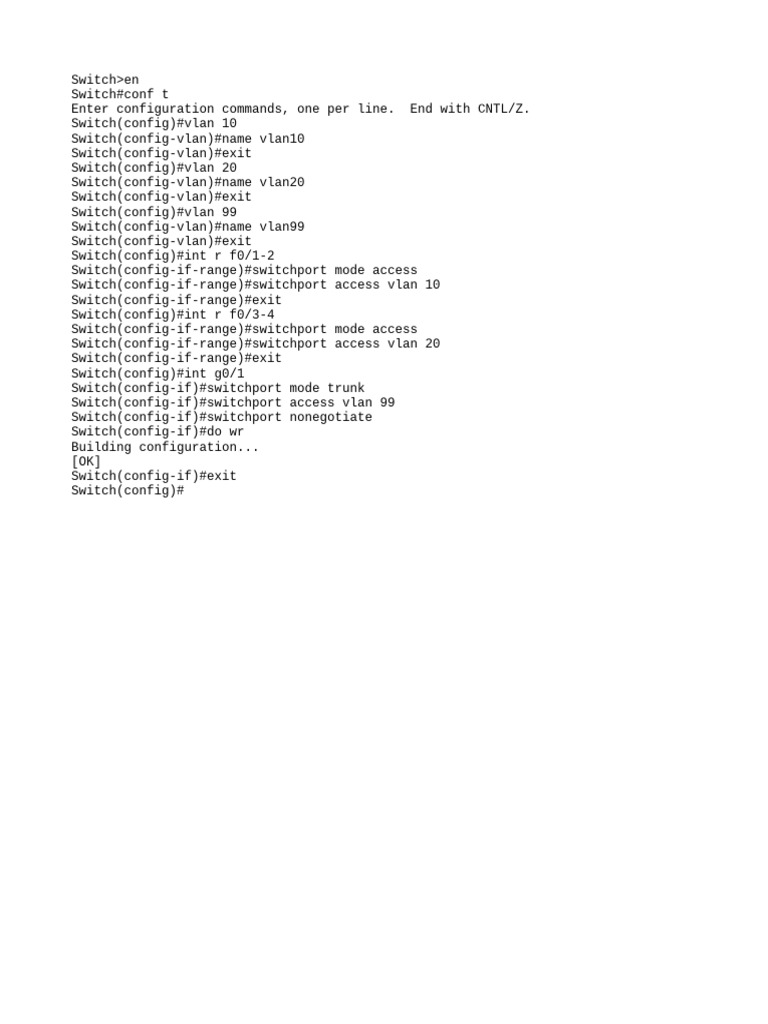 Switch Vlan Ipv6 | PDF
