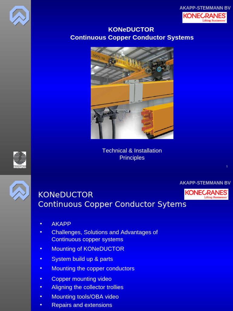 Training KONeDUCTOR Continuous Conductor Systems | PDF | Electrical ...