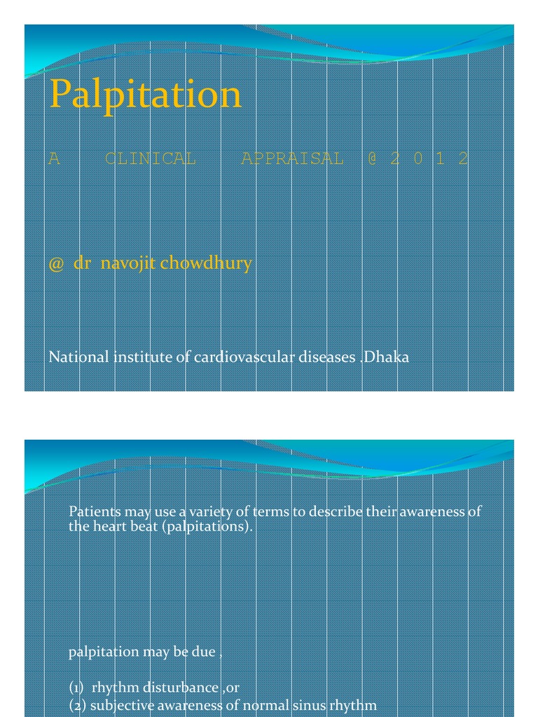 Palpitation:evaluation, Ambulatory Monitoring, Mobile Telemetry Eg ...