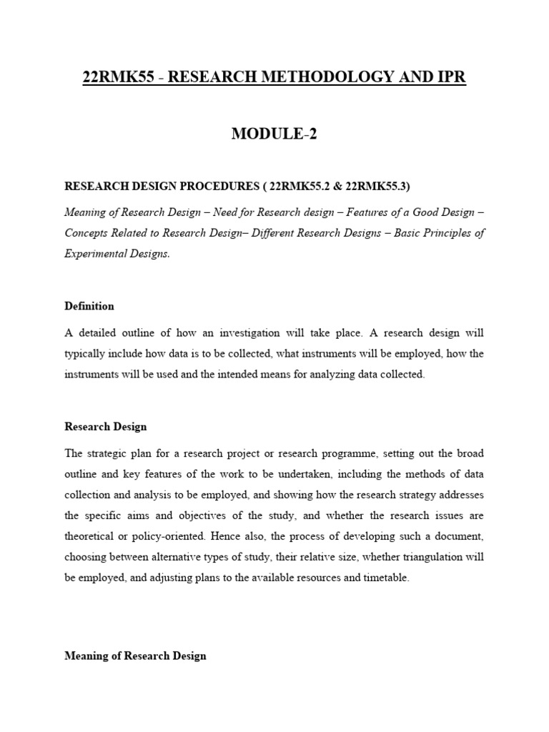 22RMK55_MODULE 2 NOTES | PDF | Experiment | Hypothesis