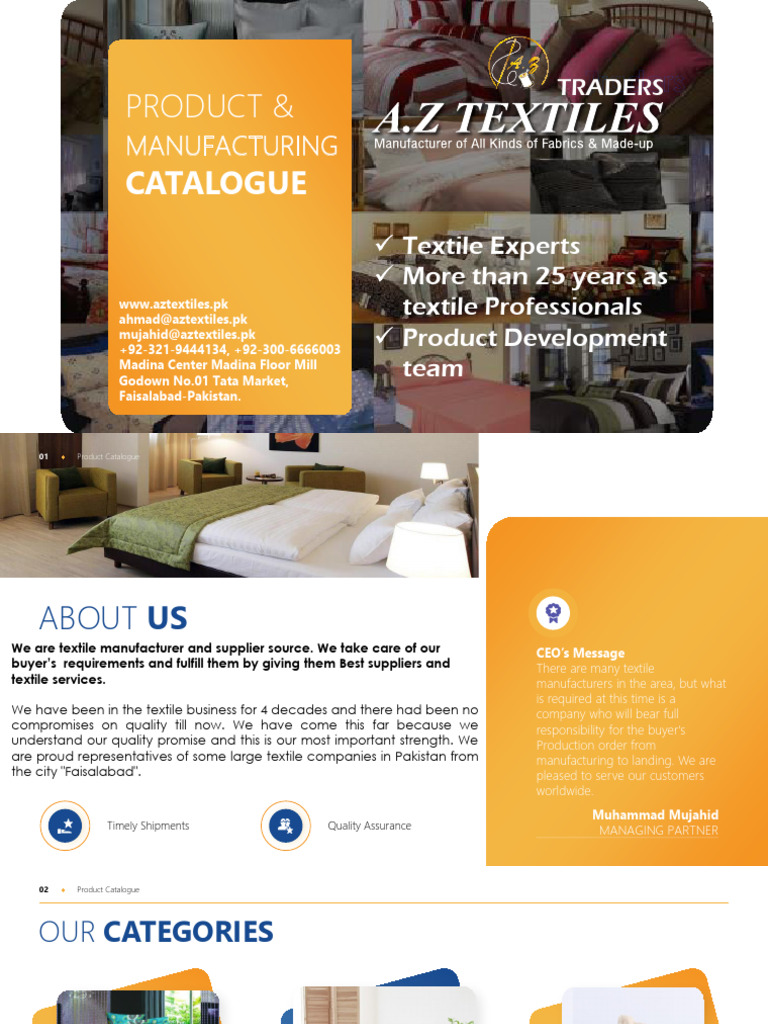 Home Textile Products Catalogue | PDF | Bedding | Cotton