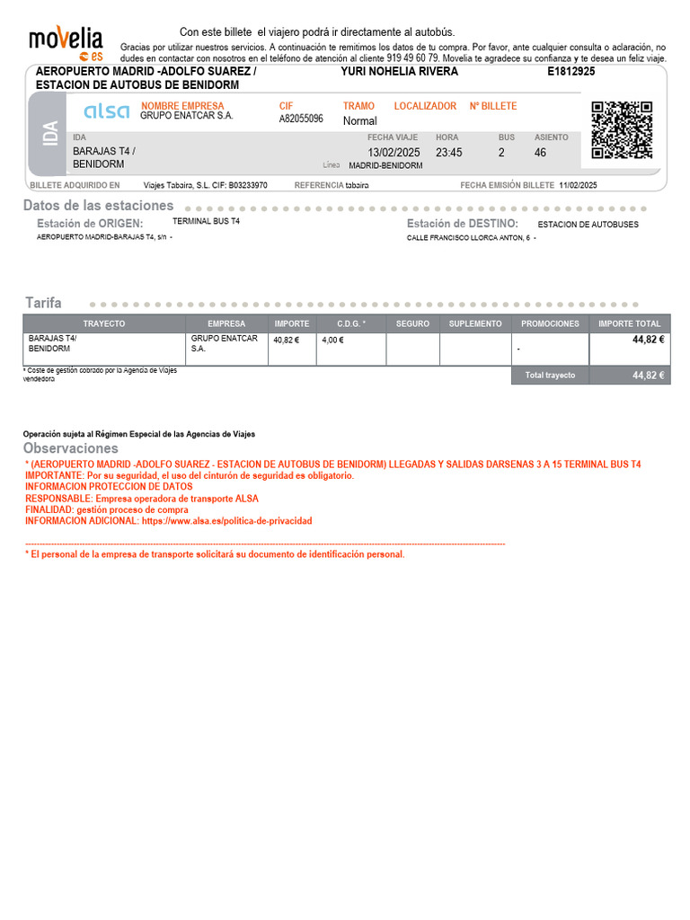 billete_movelia_112322854 | PDF | Transporte | Industrias de servicio