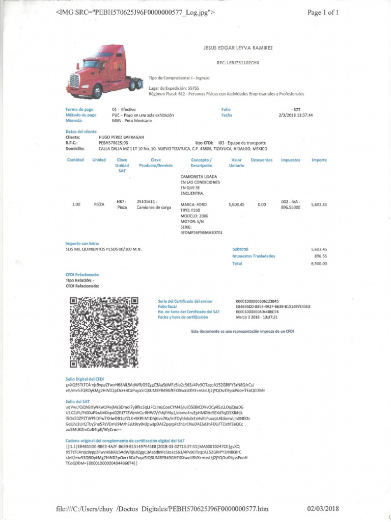 Refactura 0006 | PDF