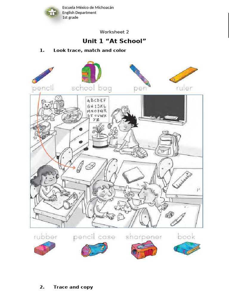 Worksheet 2 - 1st Grade | PDF