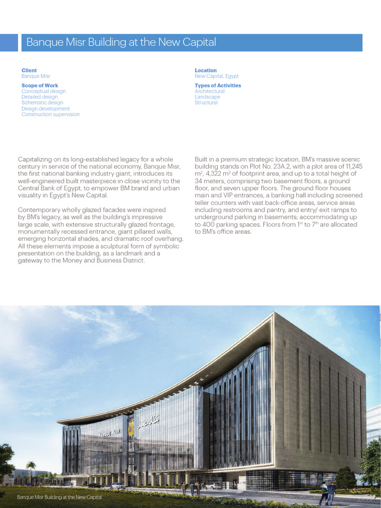 Banque Misr Building at The New Capital | PDF