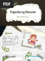 Bionote (Filipino) | PDF